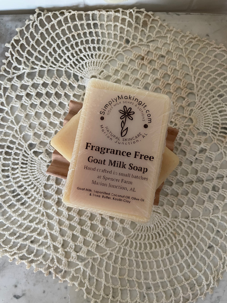 Fragrance Free - Goat Milk Soap – Simply Making It